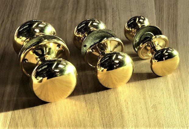 Brass door knobs - Wells Reclamation